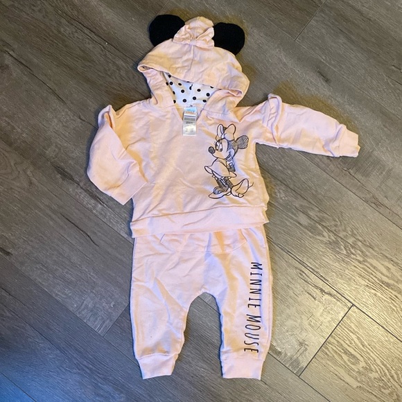 Disney | Matching Sets | Disney Baby Minnie Mouse Pink Tracksuit | Poshmark